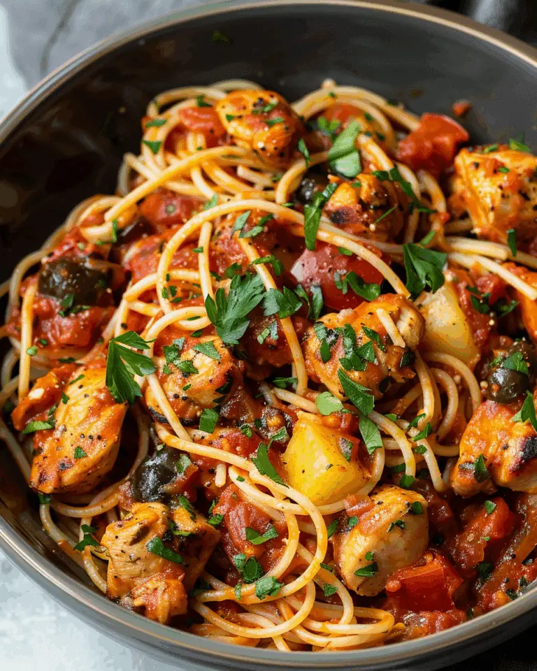 Chicken Cacciatore Pasta | TheFamilyCooking