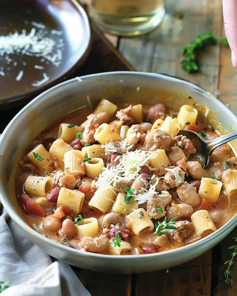 Traditional Italian Pasta e Fagioli | TheFamilyCooking