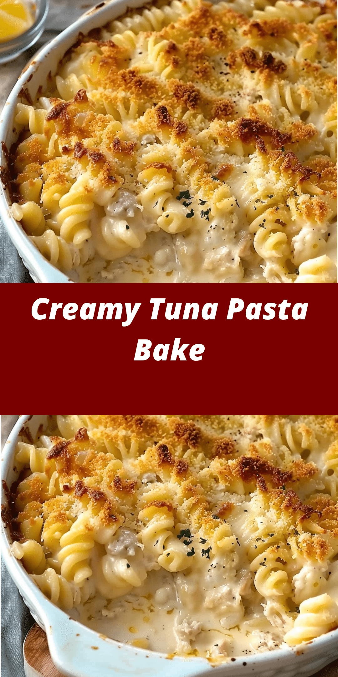 Creamy Tuna Pasta Bake | TheFamilyCooking