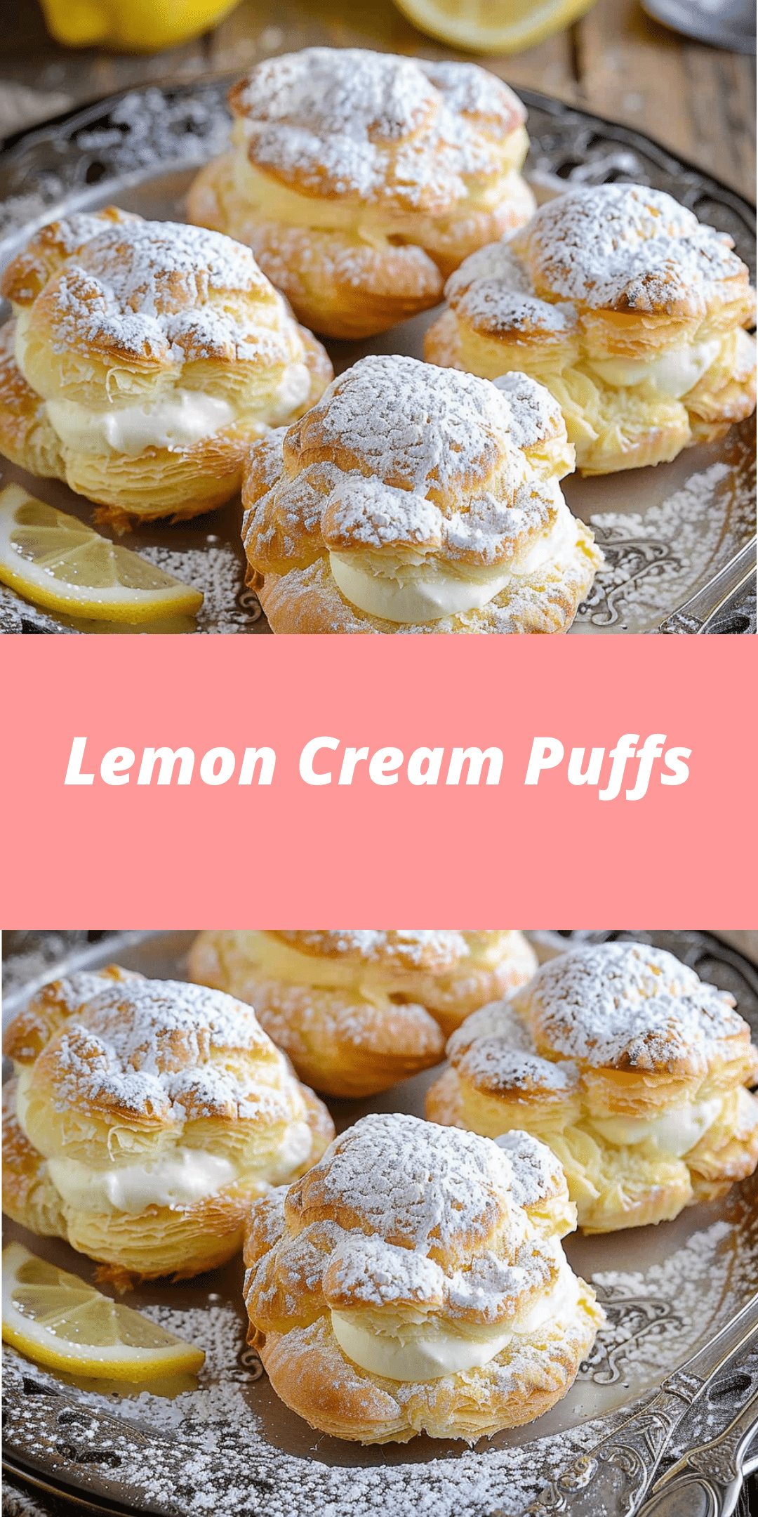 Lemon Cream Puffs | TheFamilyCooking