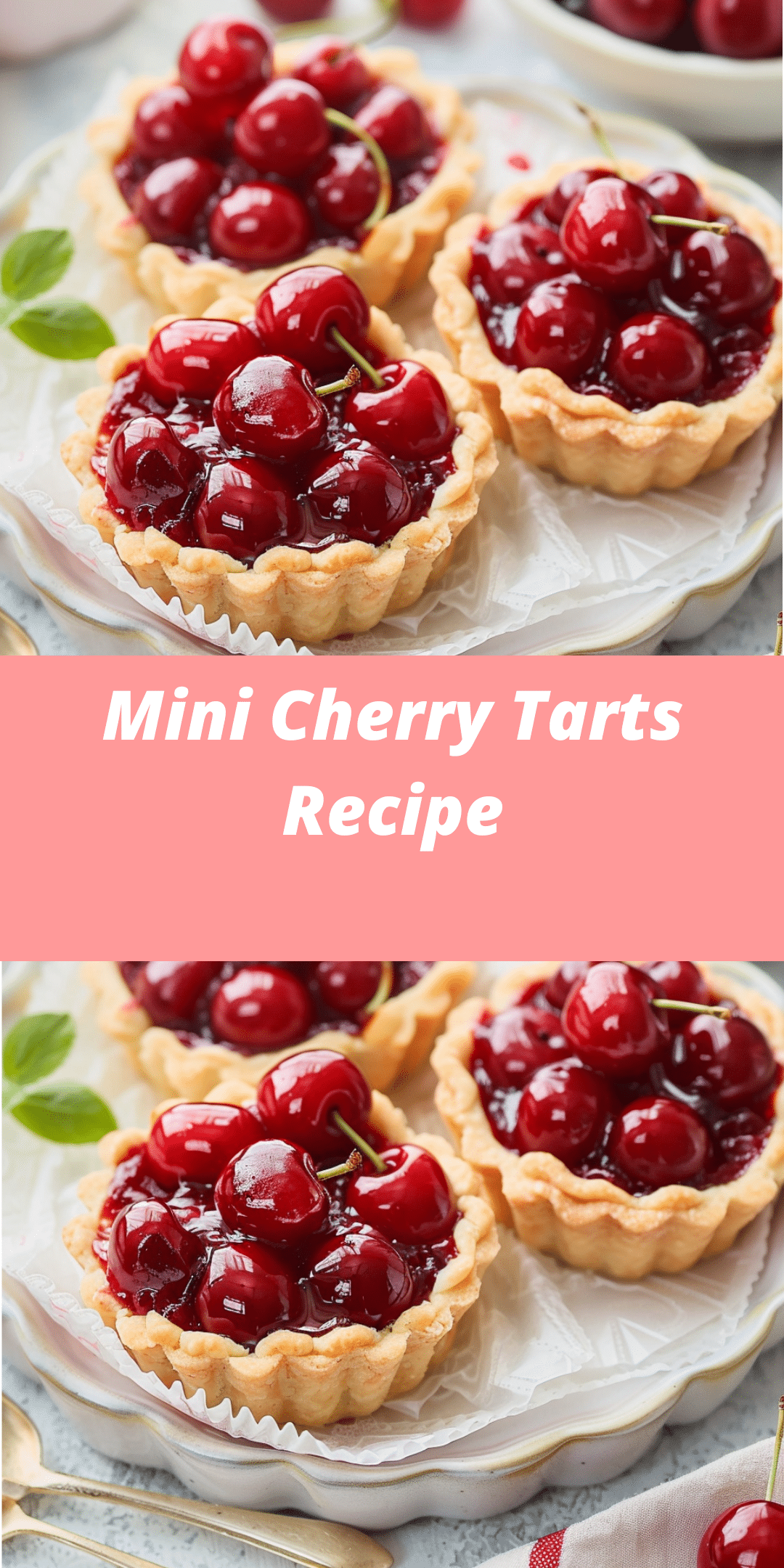 Mini Cherry Tarts Recipe | TheFamilyCooking