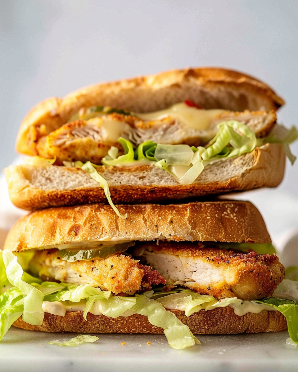 Chicken Caesar Sandwich Recipe | TheFamilyCooking