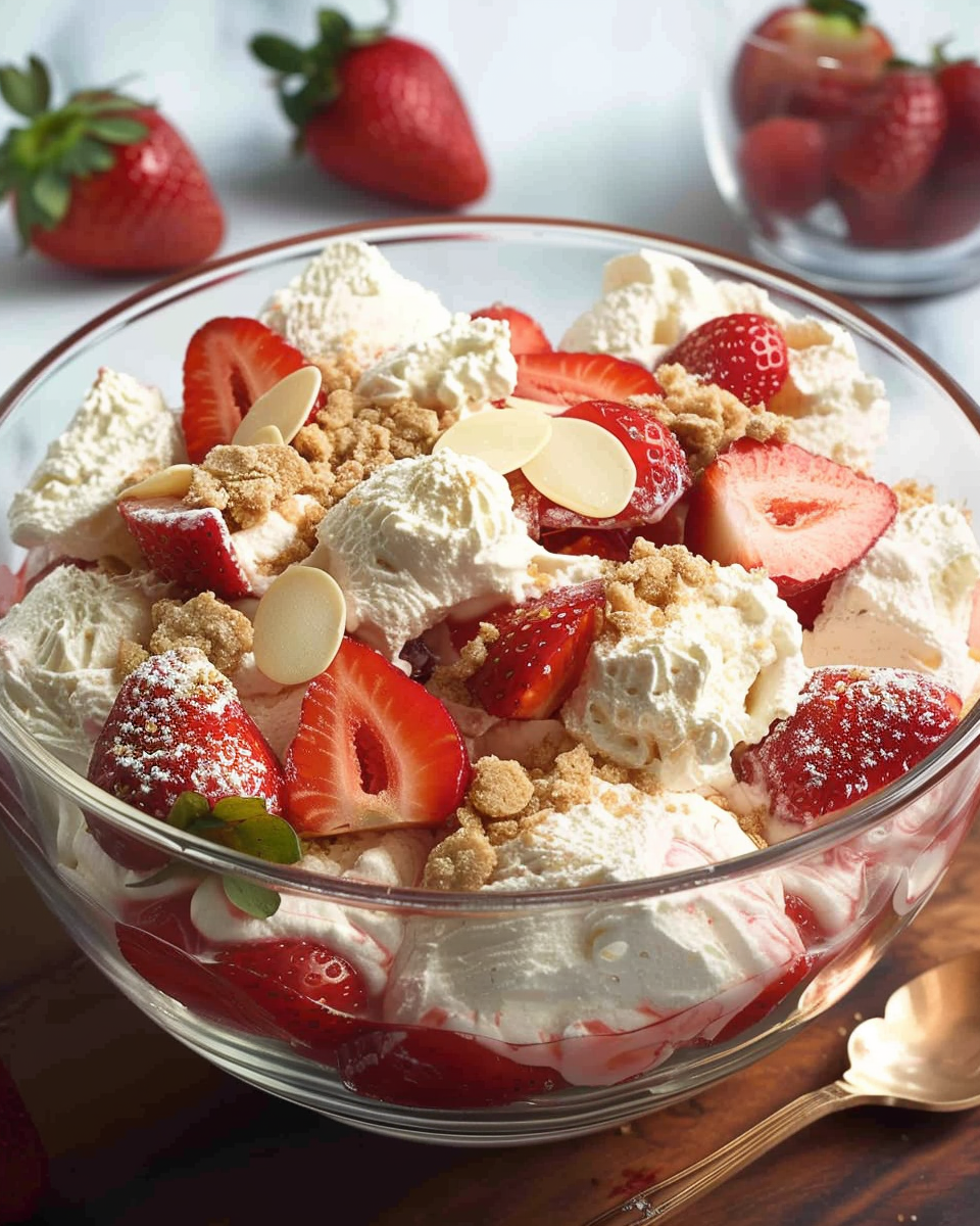 Strawberry Shortcake Fruit Salad | TheFamilyCooking