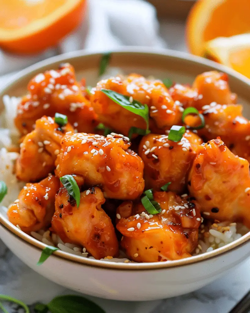 Spicy Orange Chicken | TheFamilyCooking