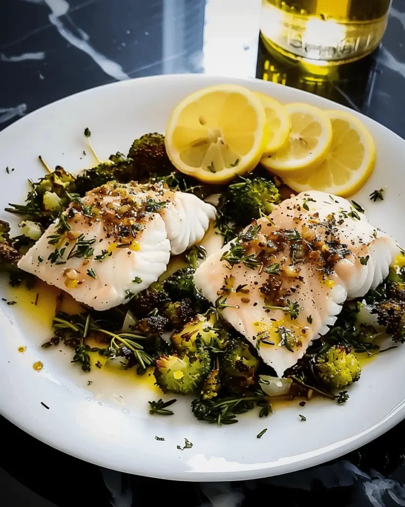 Baked Cod with Lemon and Herbs | TheFamilyCooking