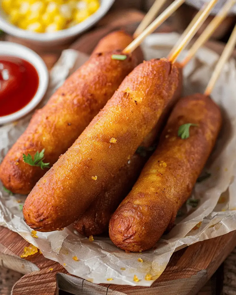 Homemade Corn Dogs | TheFamilyCooking