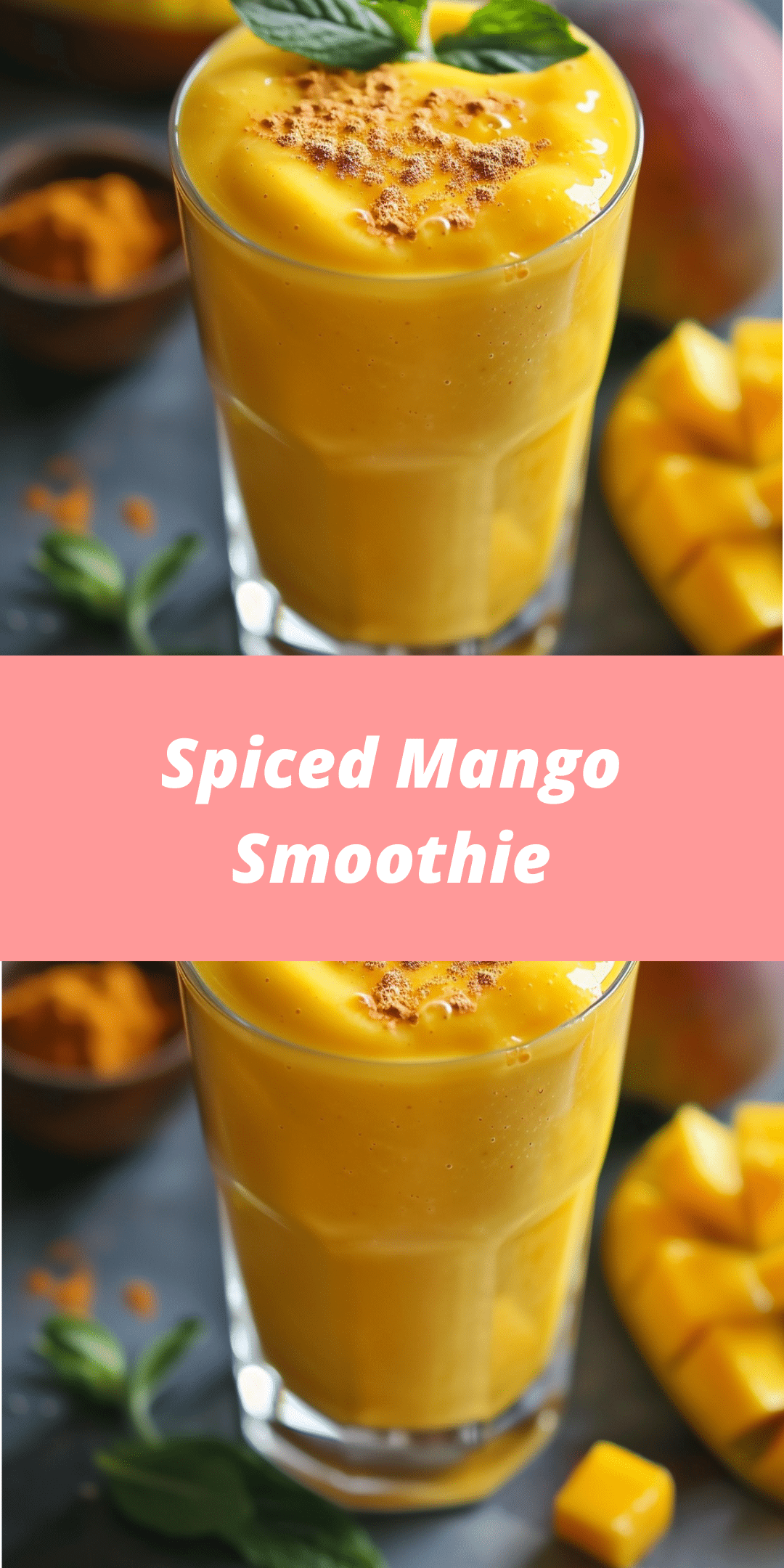 Spiced Mango Smoothie | TheFamilyCooking