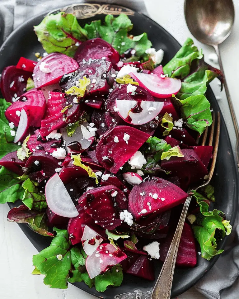 Beet Salad with Balsamic Dressing | TheFamilyCooking