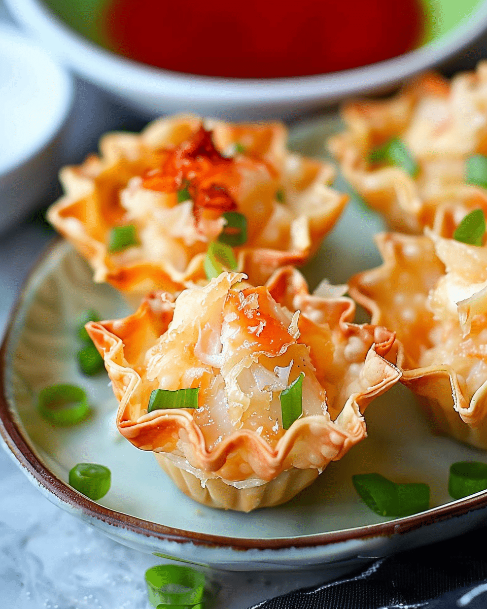 Mini Crab Rangoon Cups | TheFamilyCooking