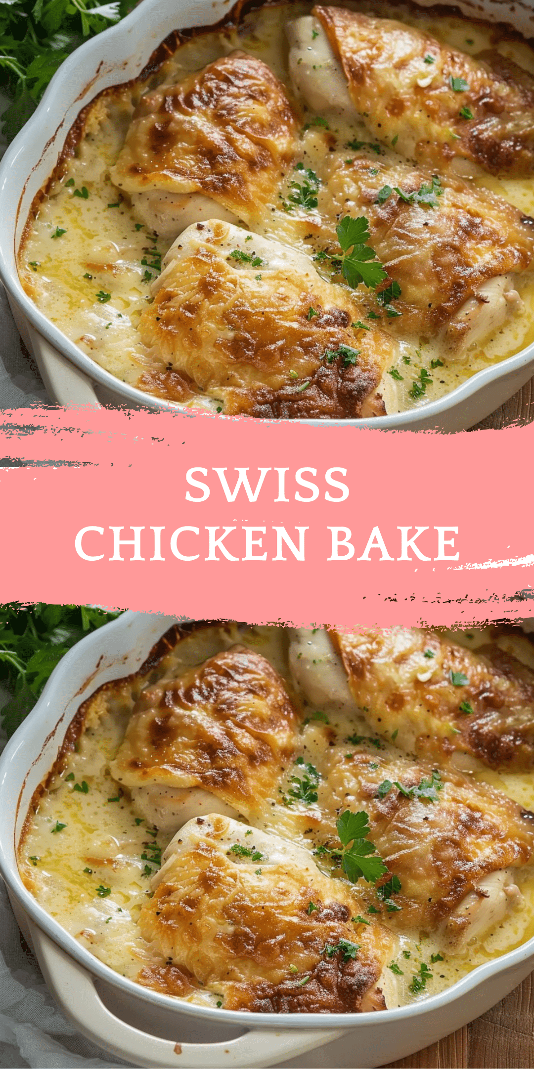 Swiss Chicken Bake | TheFamilyCooking