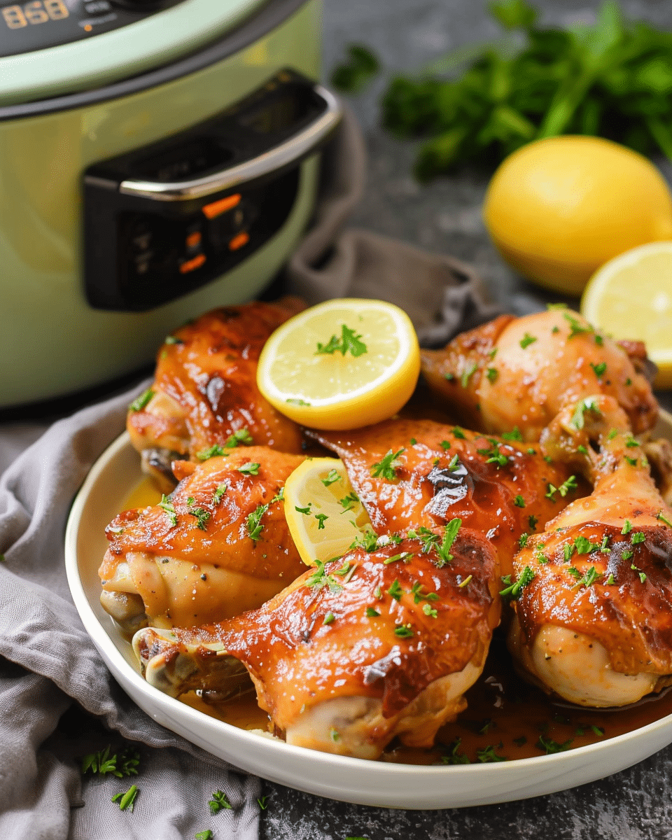 Slow Cooker Lemonade Chicken | TheFamilyCooking