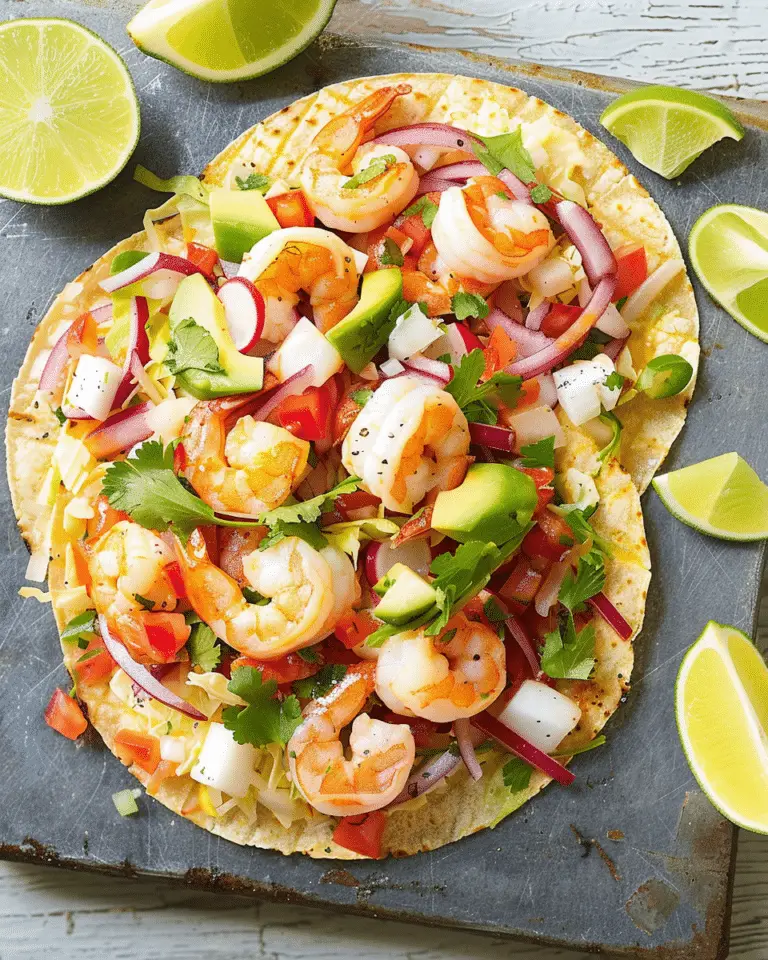 Shrimp Tostada | TheFamilyCooking