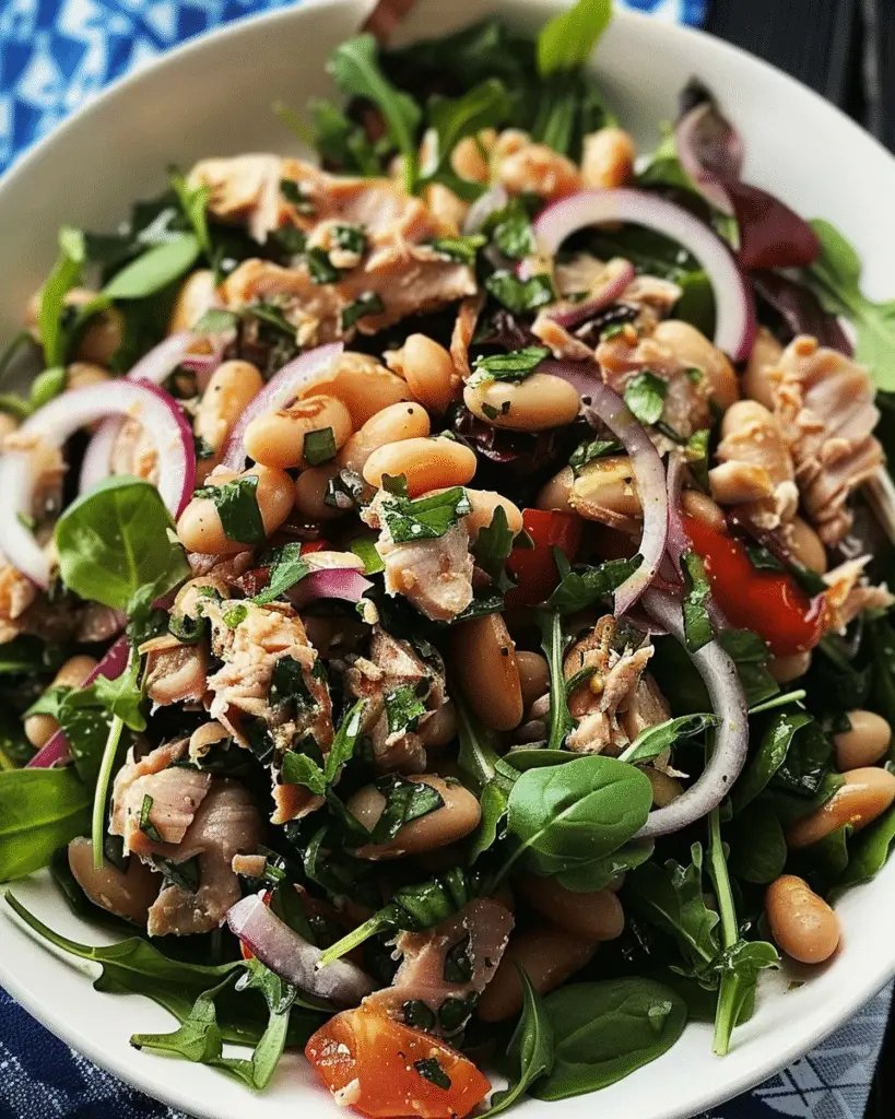 Tuna and White Bean Salad | TheFamilyCooking