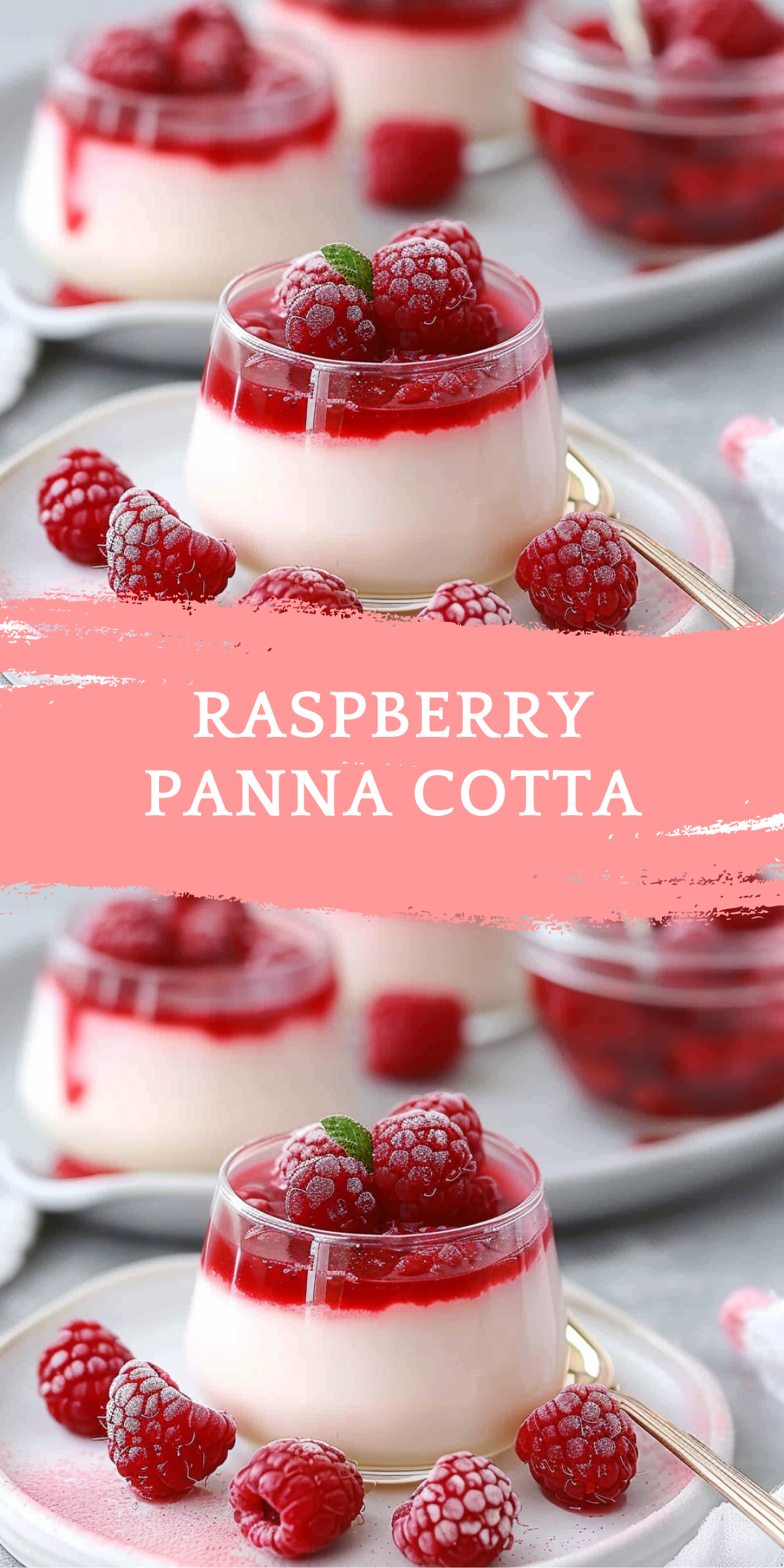 Raspberry Panna Cotta | TheFamilyCooking
