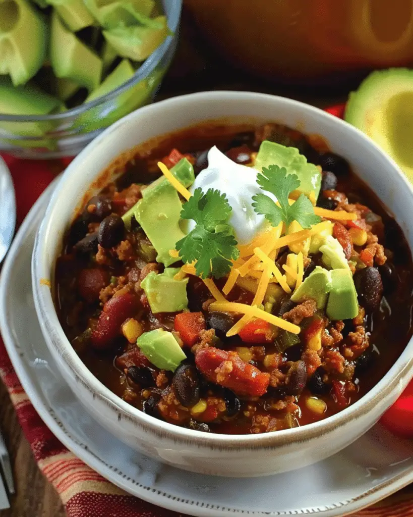 Turkey and Black Bean Chili | TheFamilyCooking