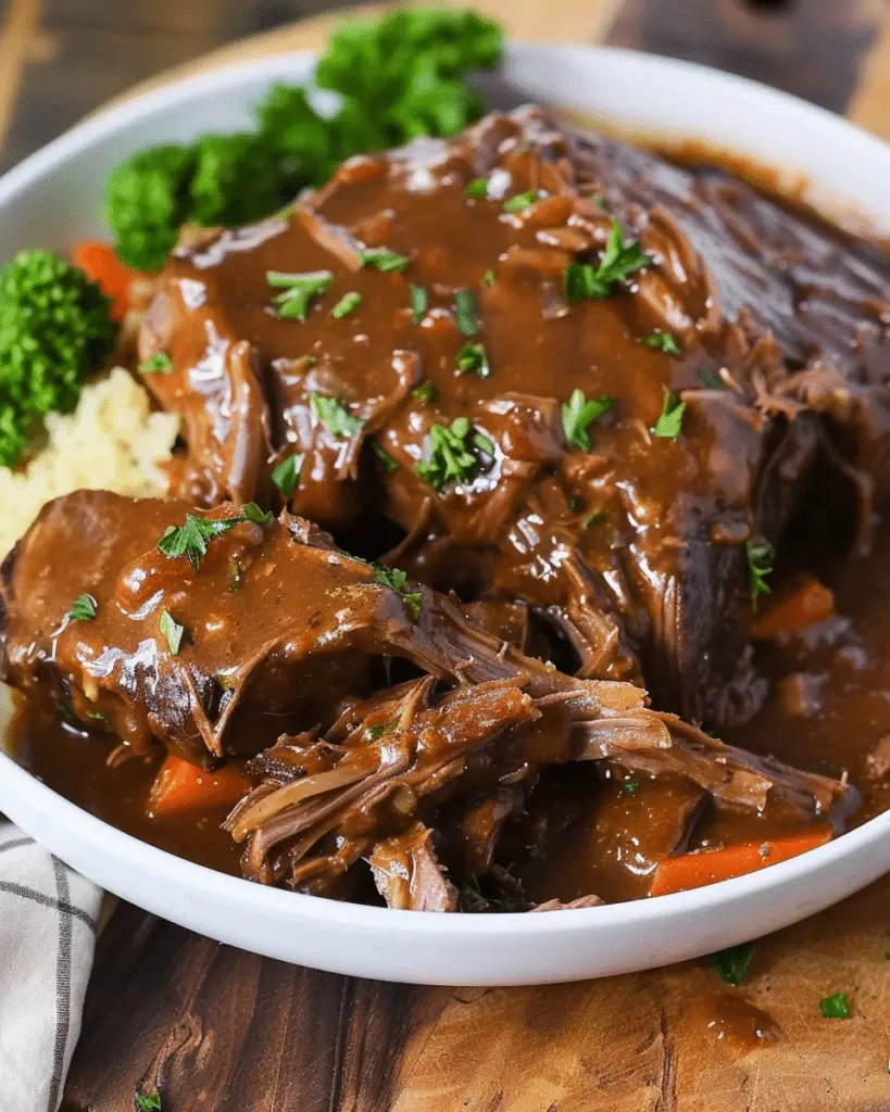 Slow Cooker Sweet and Sour Beef Roast | TheFamilyCooking