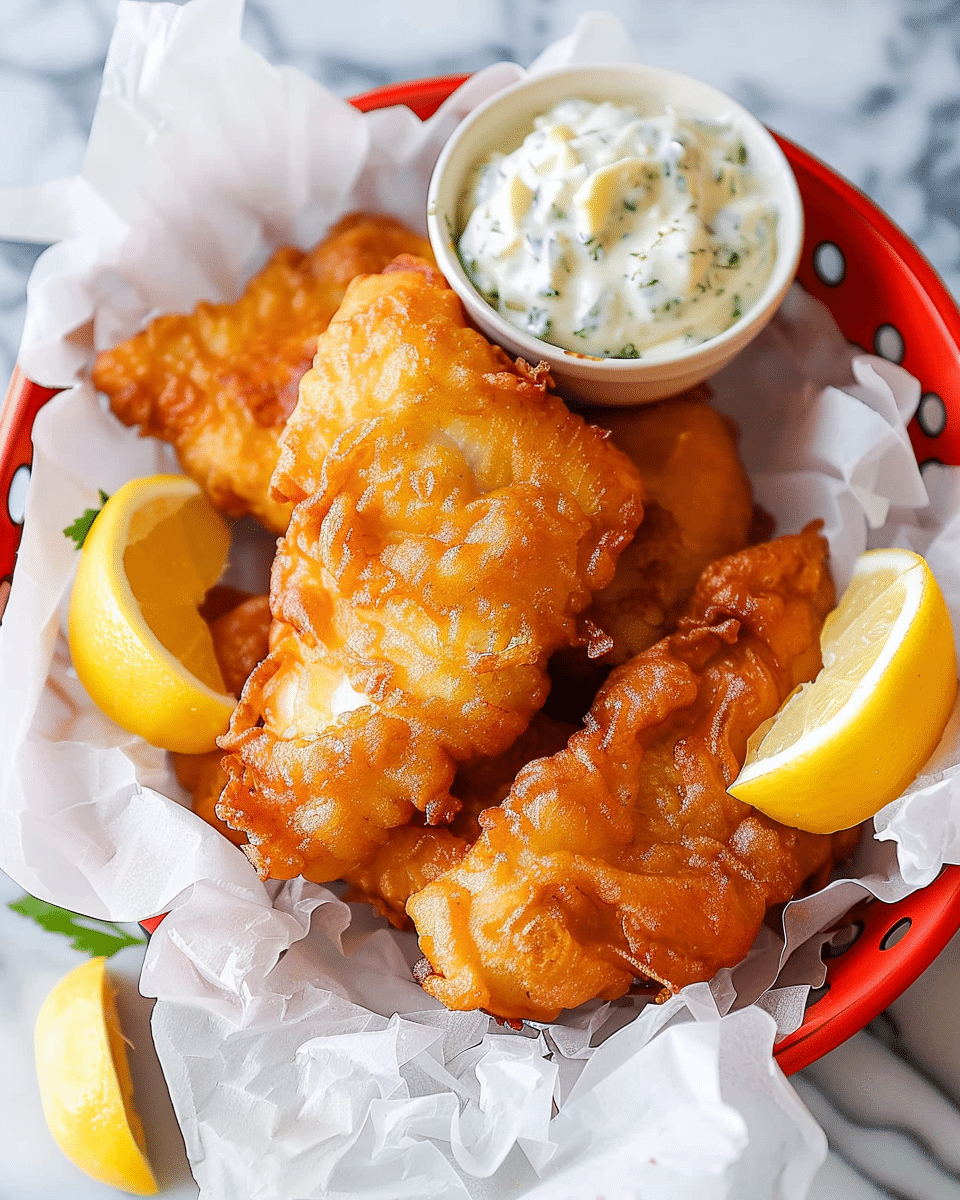 Crispy Beer Batter Fish Recipe | TheFamilyCooking
