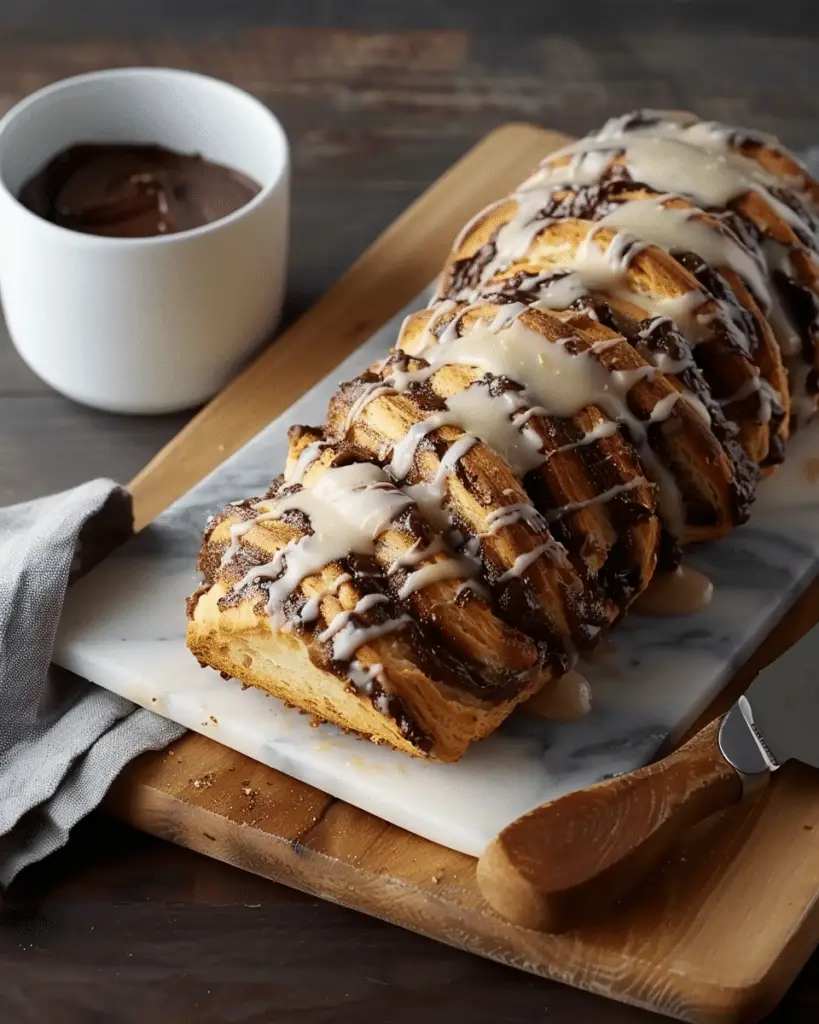 Nutella-Stuffed Biscuit Pull-Apart Bread | TheFamilyCooking