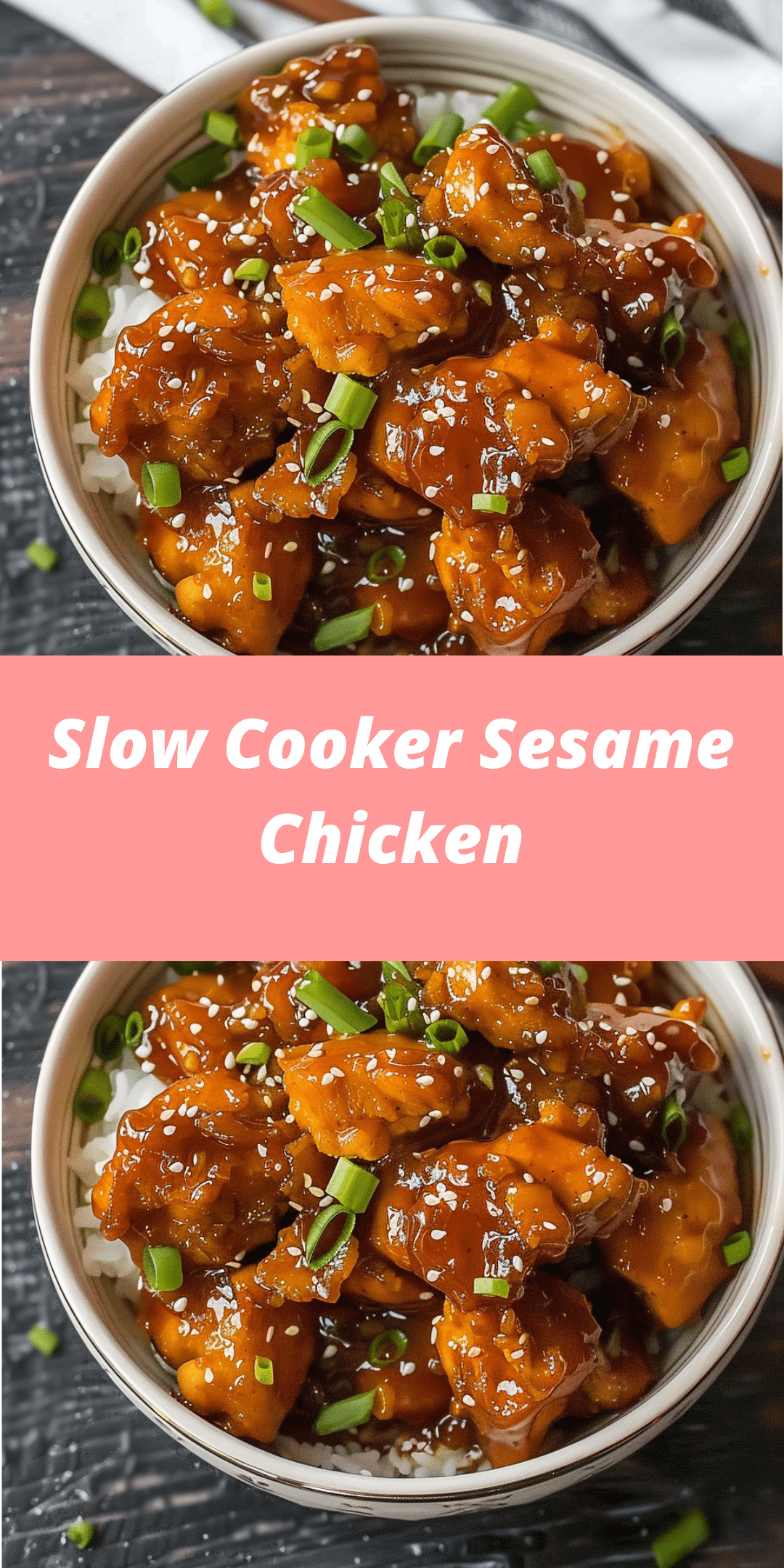 Slow Cooker Sesame Chicken | TheFamilyCooking