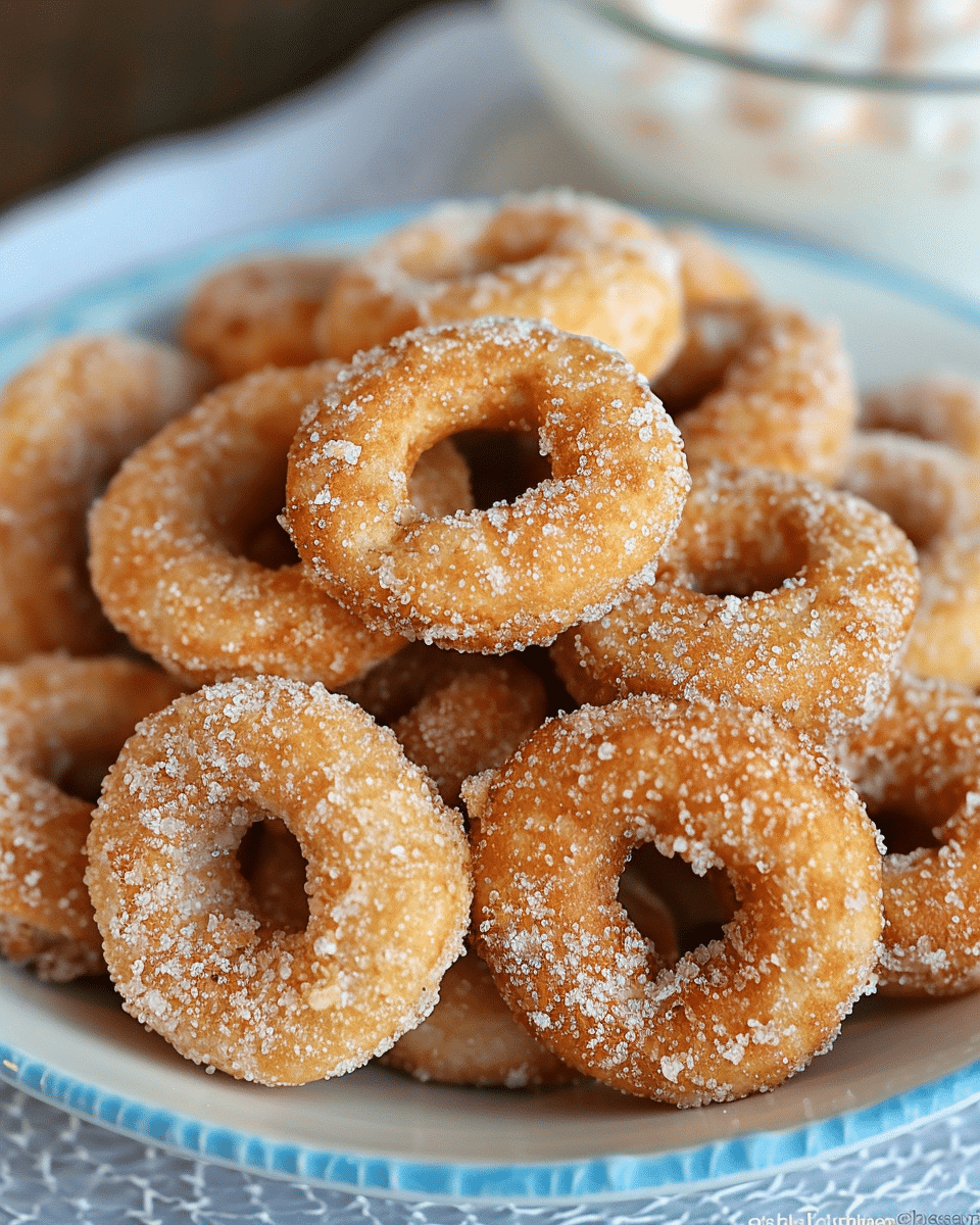 Mini Doughnut Hot Buttered Cheerios | TheFamilyCooking