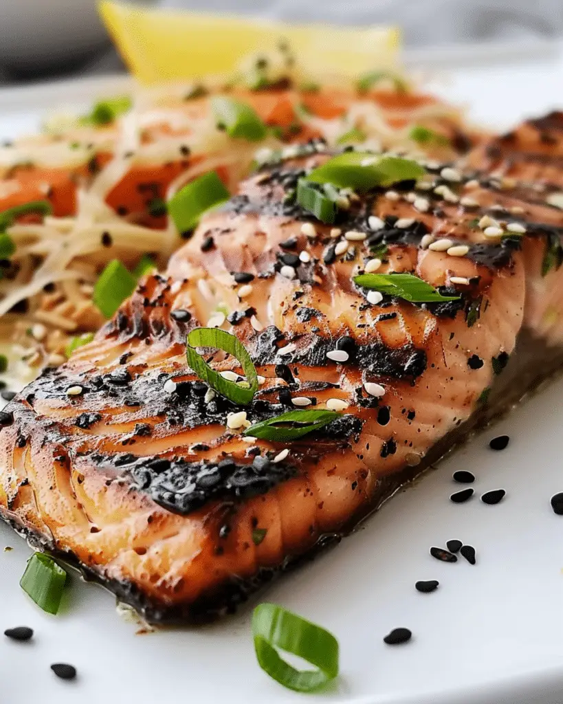 Sesame Grilled Salmon | TheFamilyCooking
