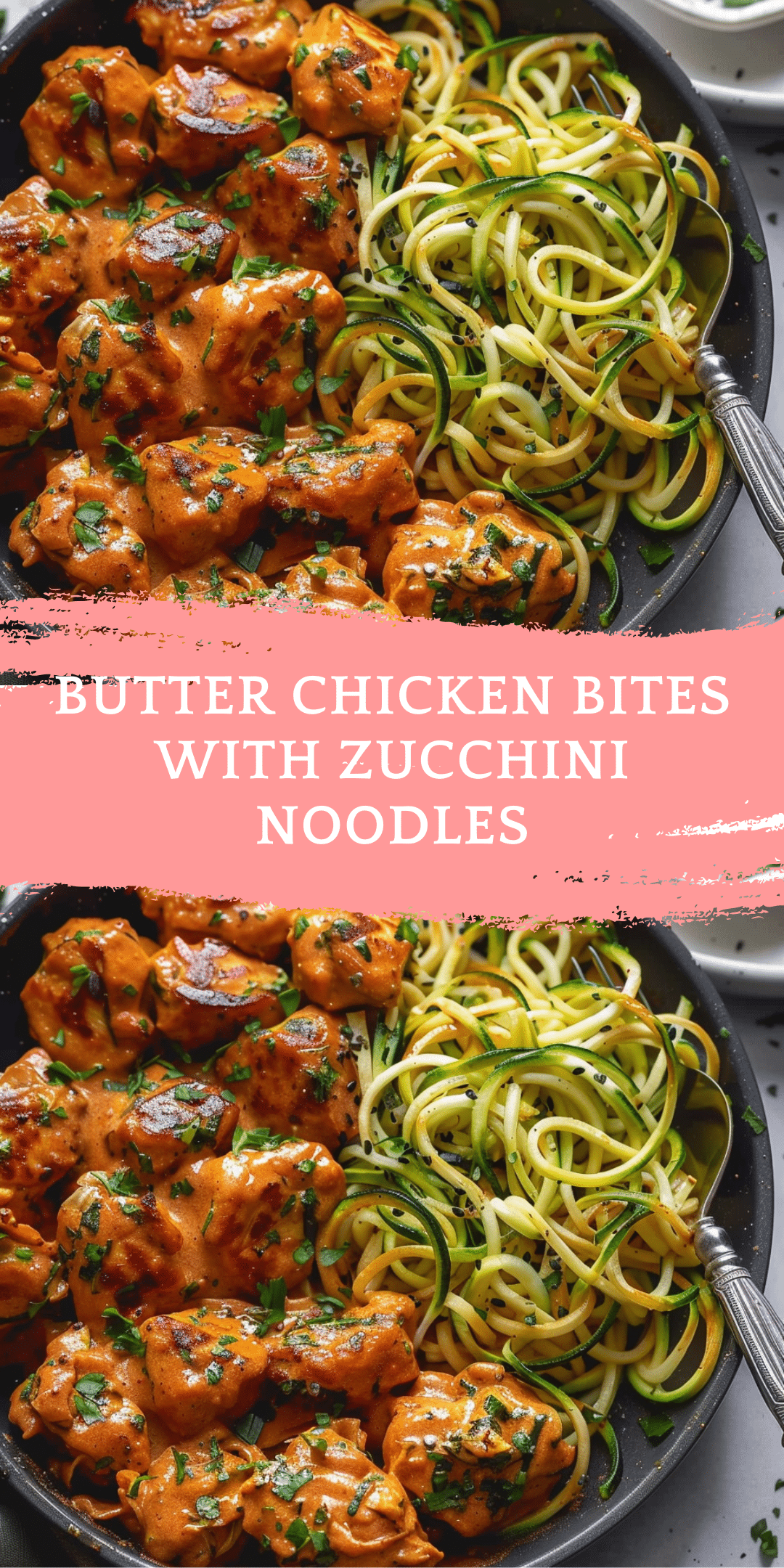 Butter Chicken Bites with Zucchini Noodles | TheFamilyCooking