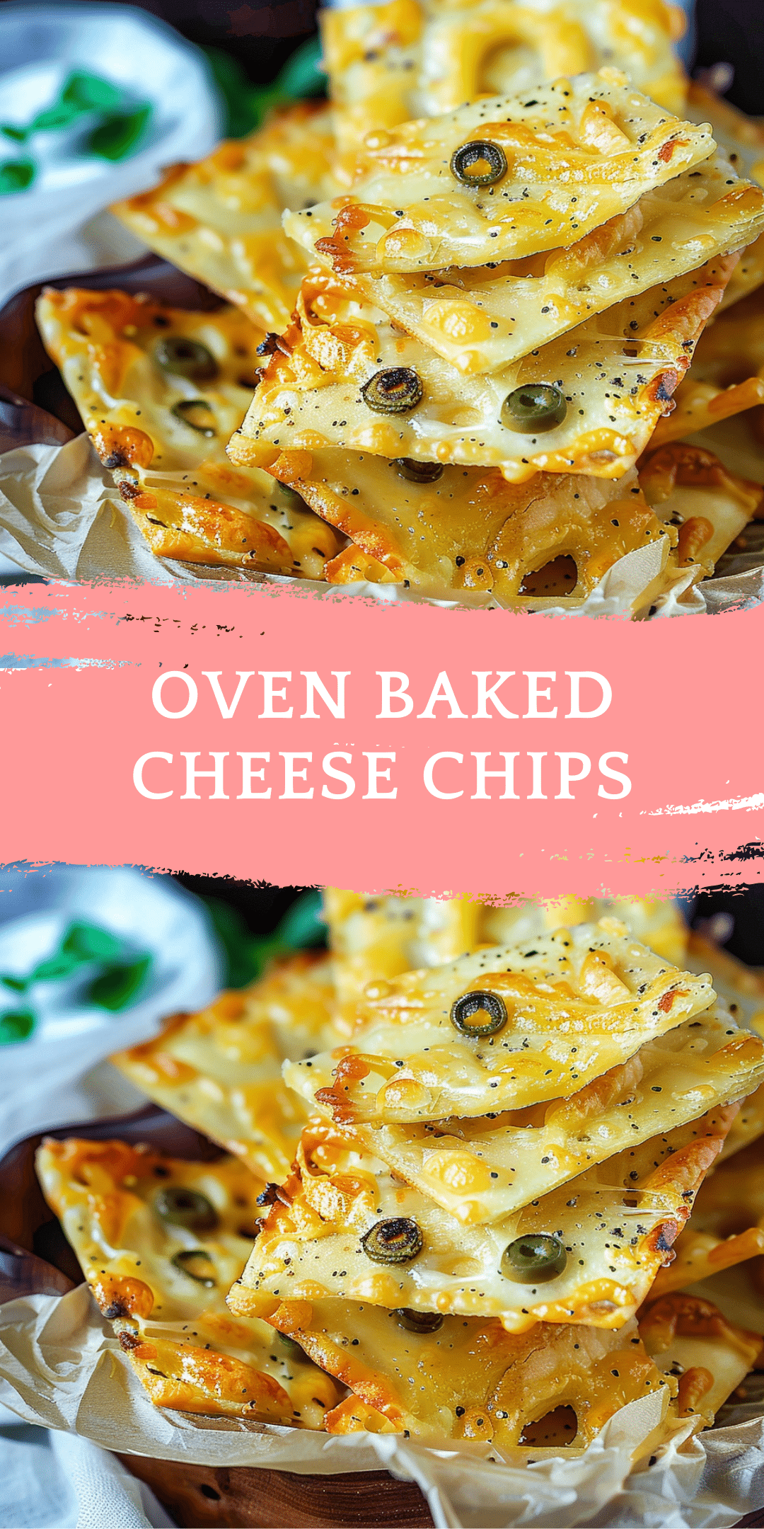 Oven Baked Cheese Chips | TheFamilyCooking