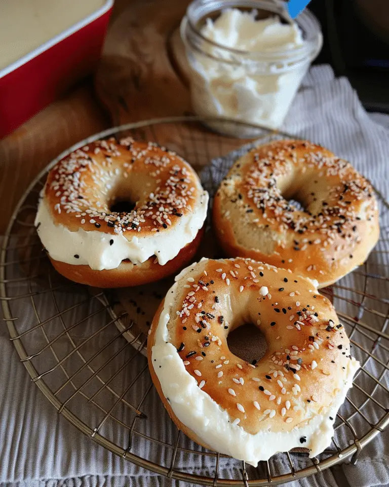 Bagels with Cream Cheese | TheFamilyCooking