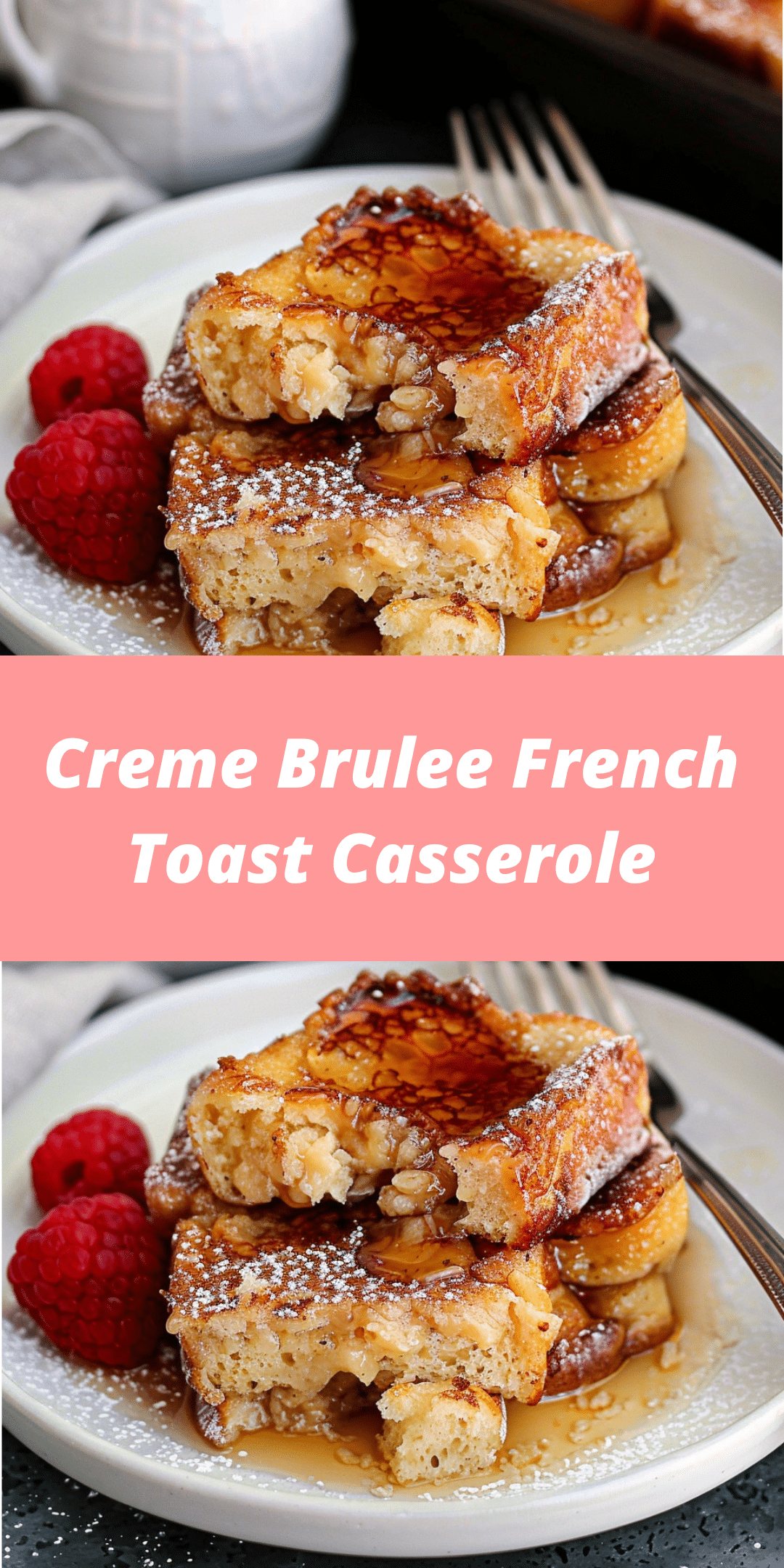 Crème Brûlée French Toast Casserole | TheFamilyCooking