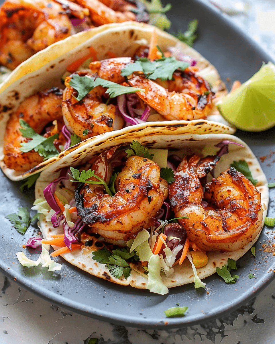 Blackened Shrimp Tacos | TheFamilyCooking
