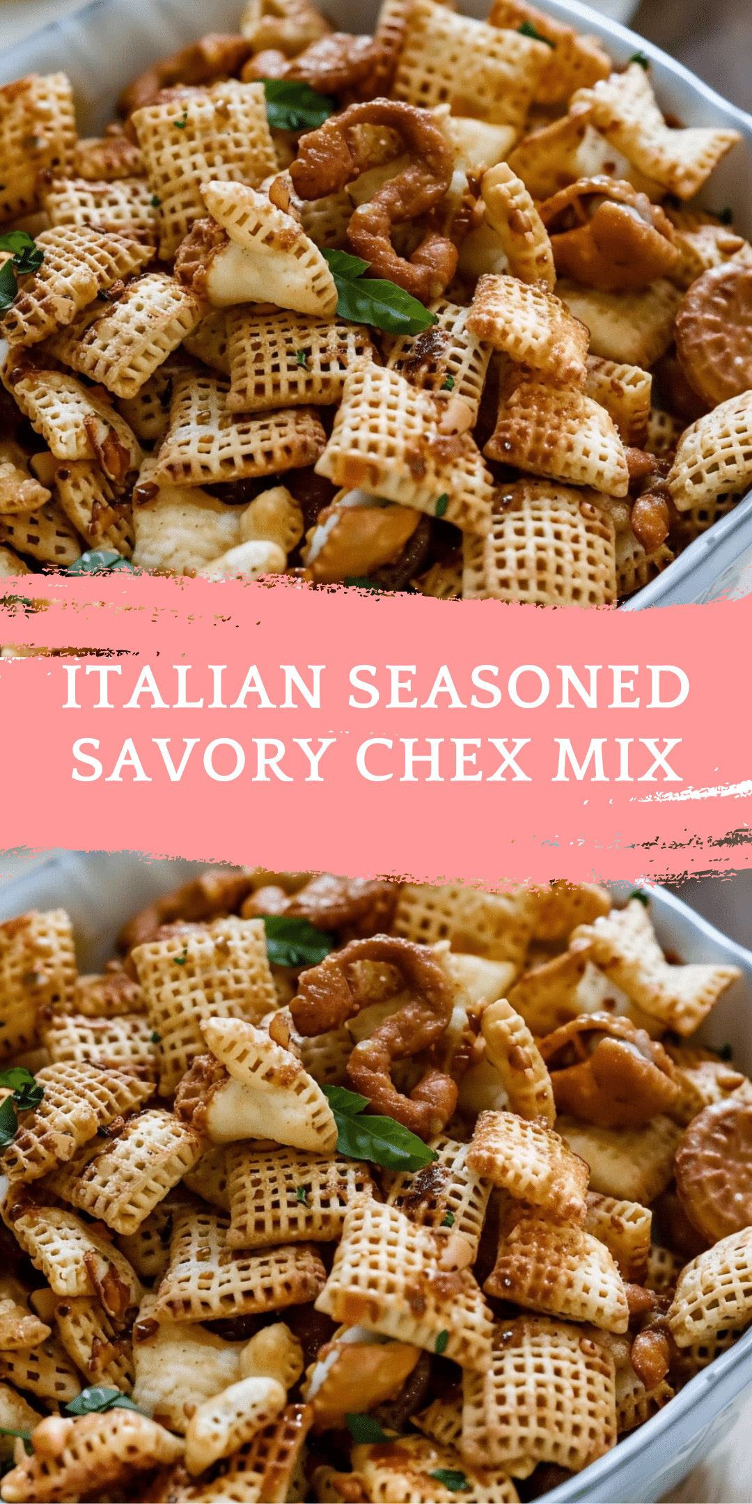 Italian Seasoned Savory Chex Mix | TheFamilyCooking