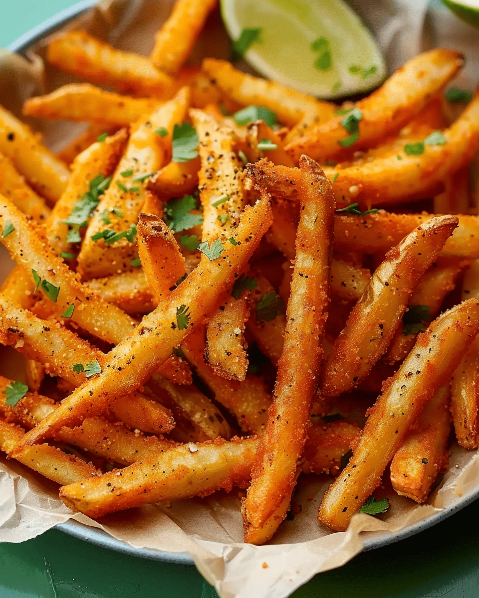 Jerk Fries | TheFamilyCooking