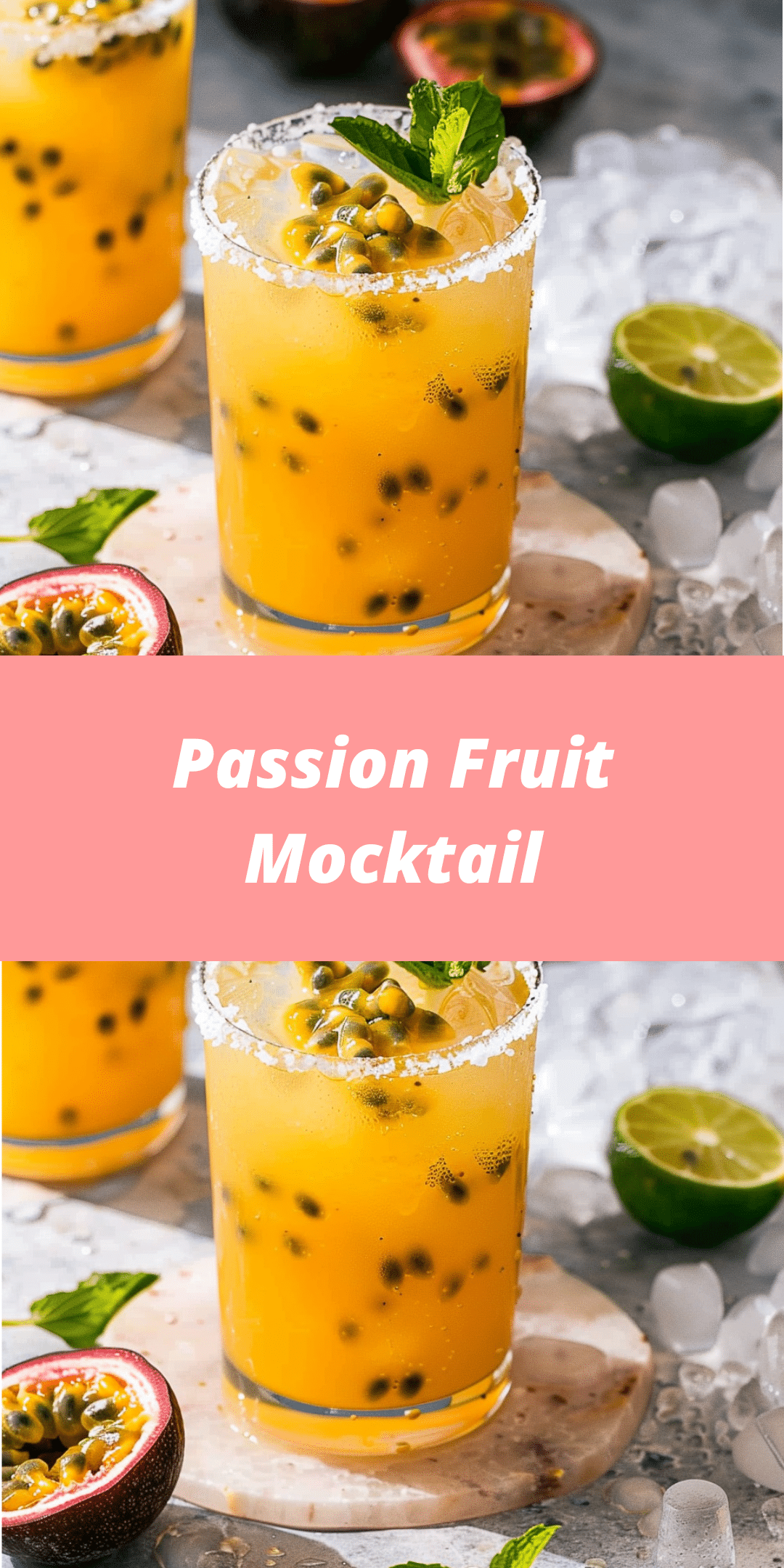 Passion Fruit Mocktail | TheFamilyCooking