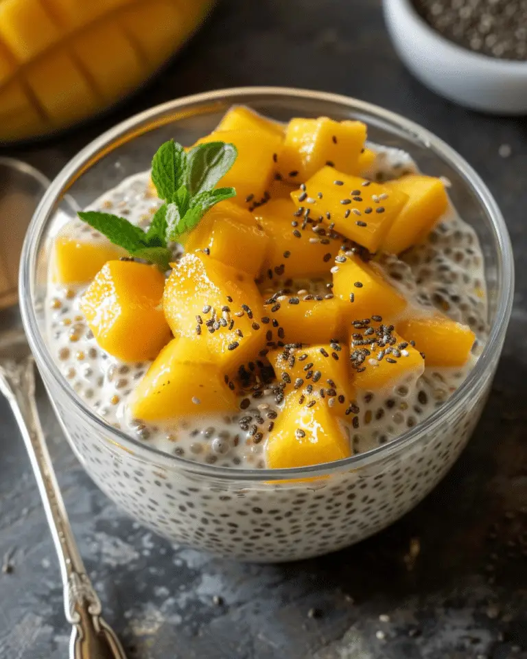 Mango Chia Seed Pudding | TheFamilyCooking