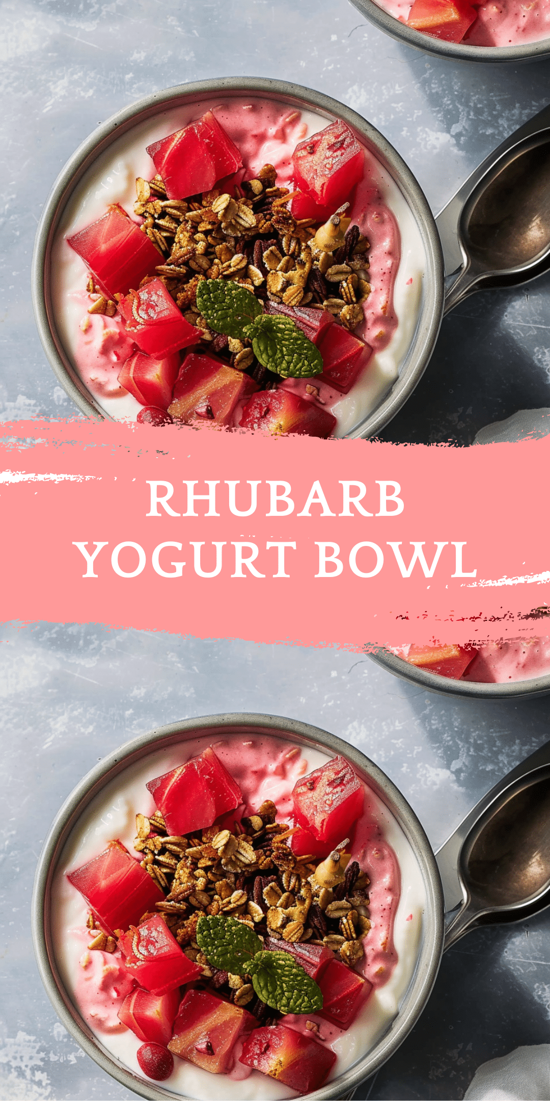 Rhubarb Yogurt Bowl | TheFamilyCooking