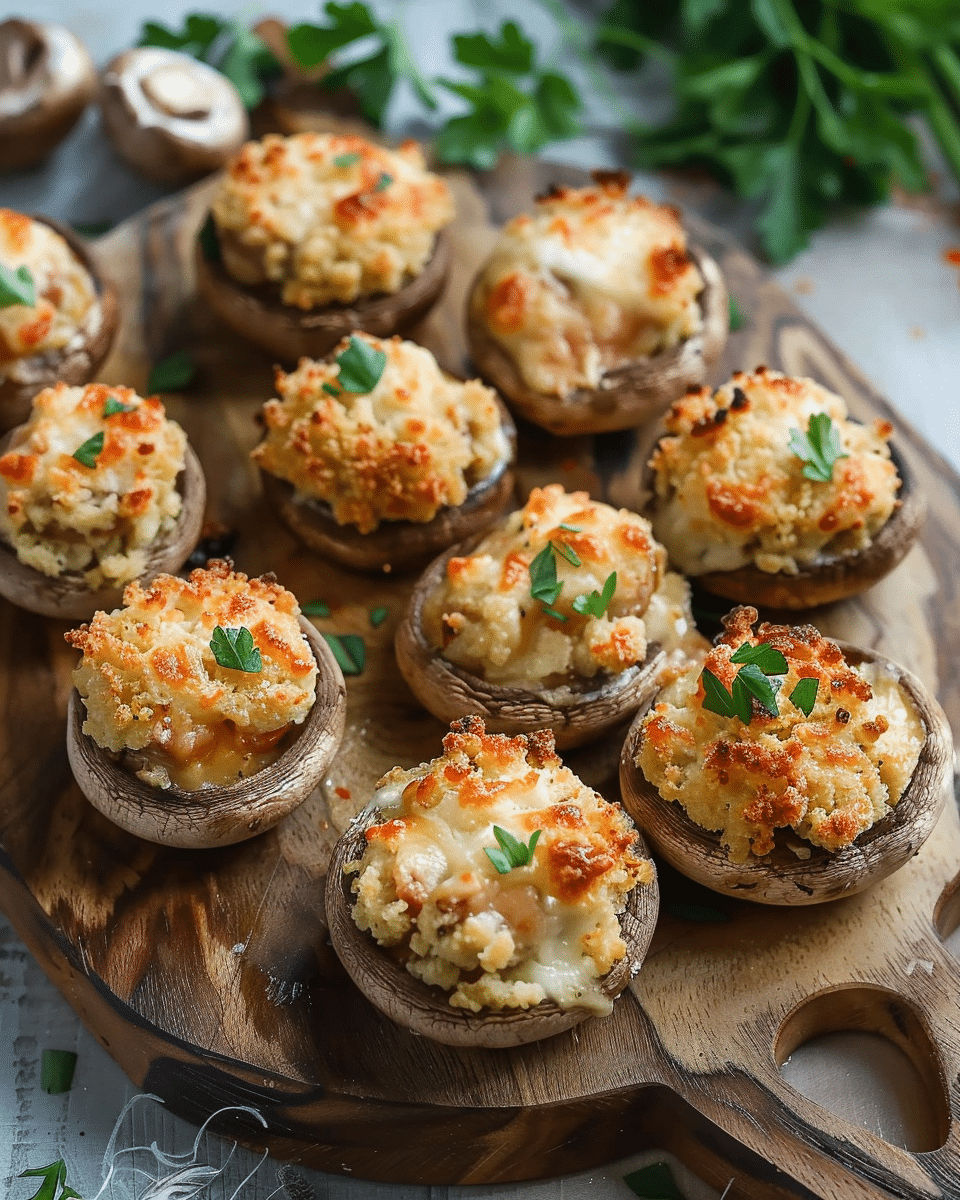 Stuffed Mushrooms | TheFamilyCooking
