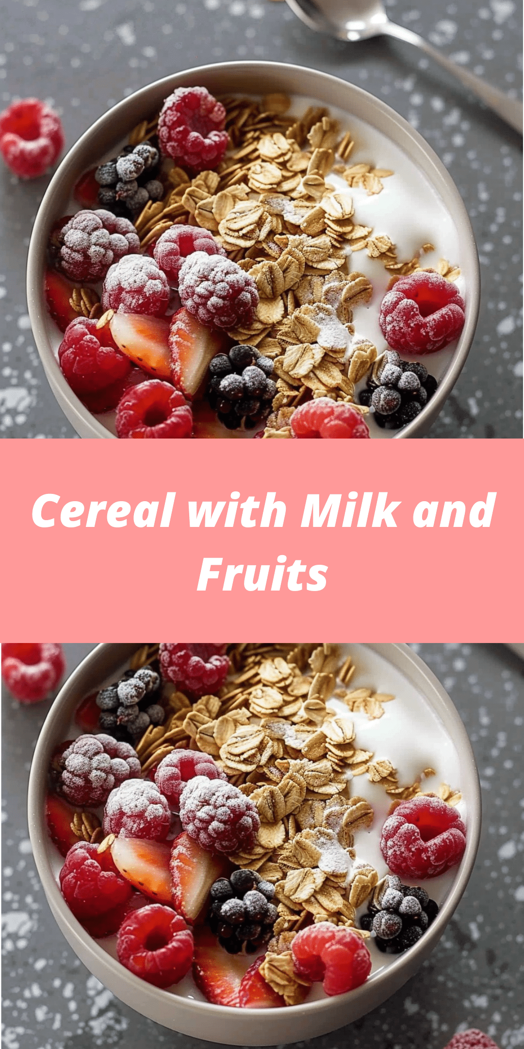 Cereal with Milk and Fruits | TheFamilyCooking