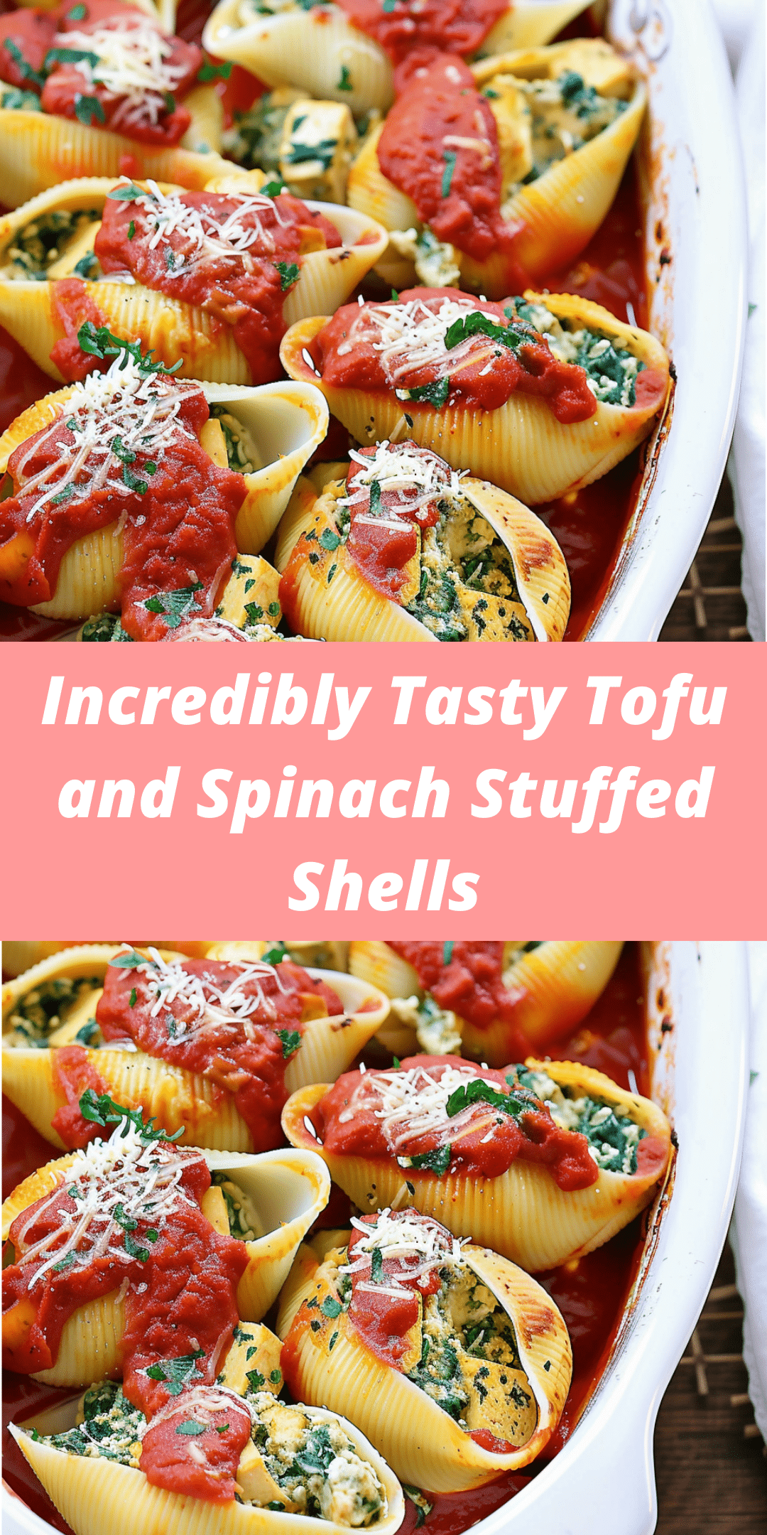 Incredibly Tasty Tofu and Spinach Stuffed Shells | TheFamilyCooking