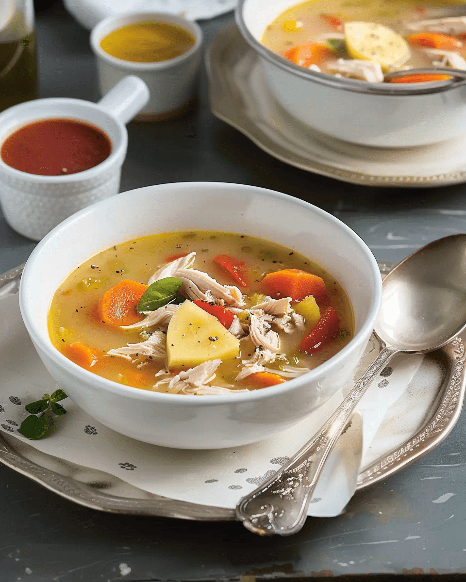 Greek Chicken Soup | TheFamilyCooking