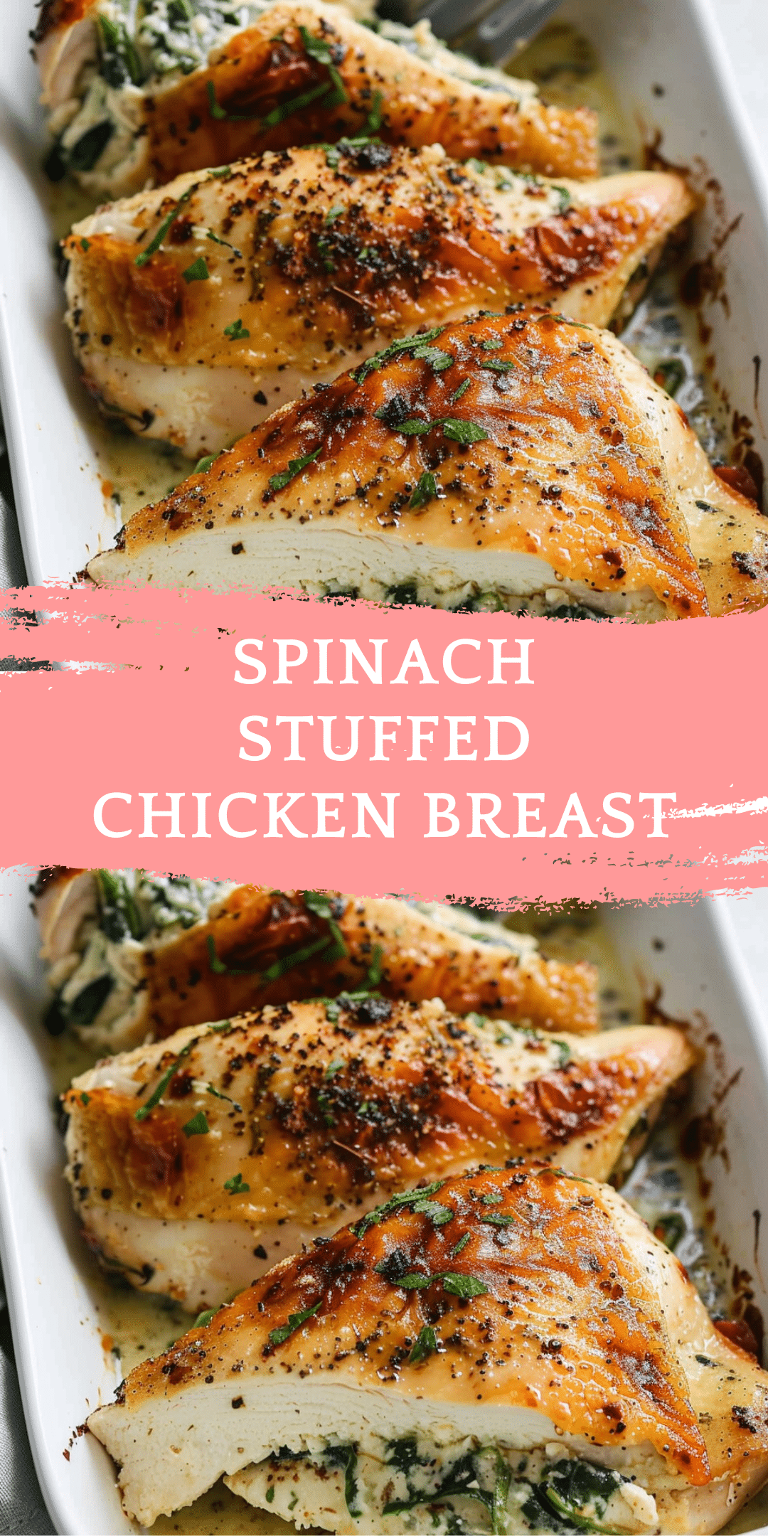 Spinach Stuffed Chicken Breast | TheFamilyCooking