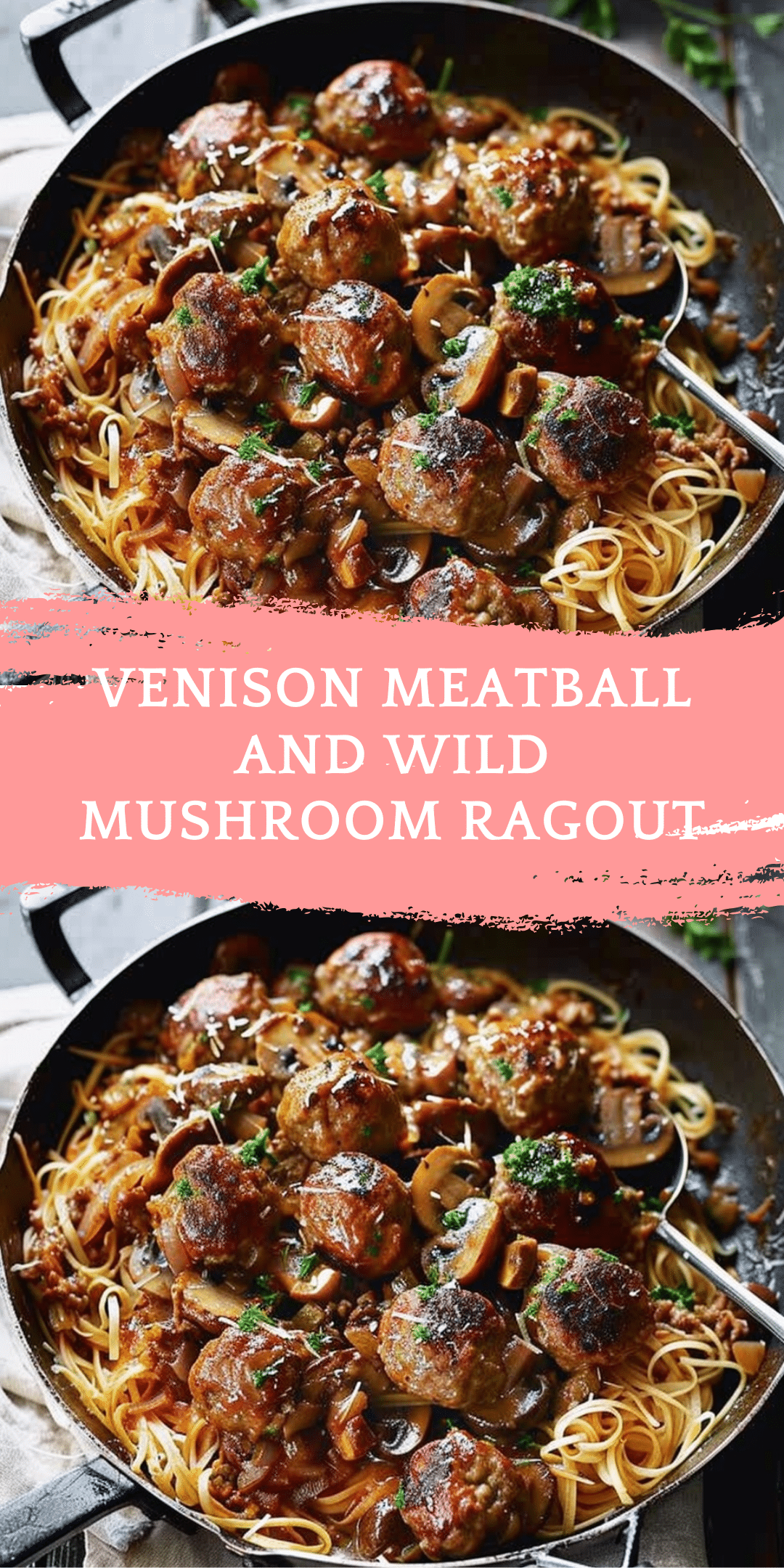 Venison Meatball and Wild Mushroom Ragout | TheFamilyCooking