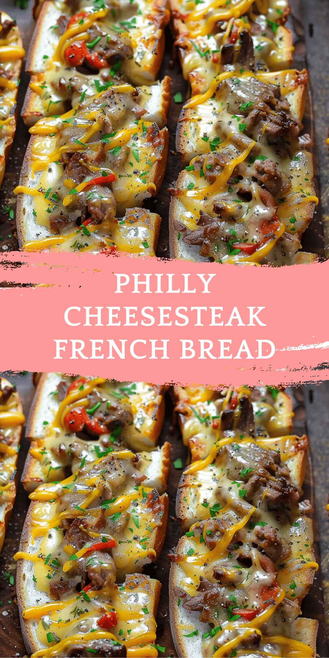 Philly Cheesesteak French Bread | TheFamilyCooking