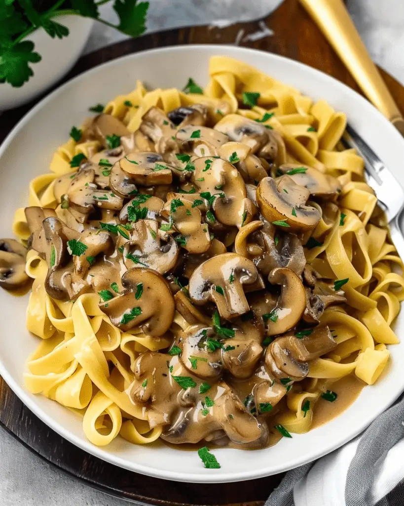 Best Vegan Mushroom Stroganoff Recipe | TheFamilyCooking