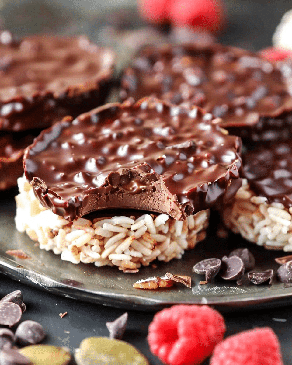 Chocolate Covered Rice Cakes | TheFamilyCooking