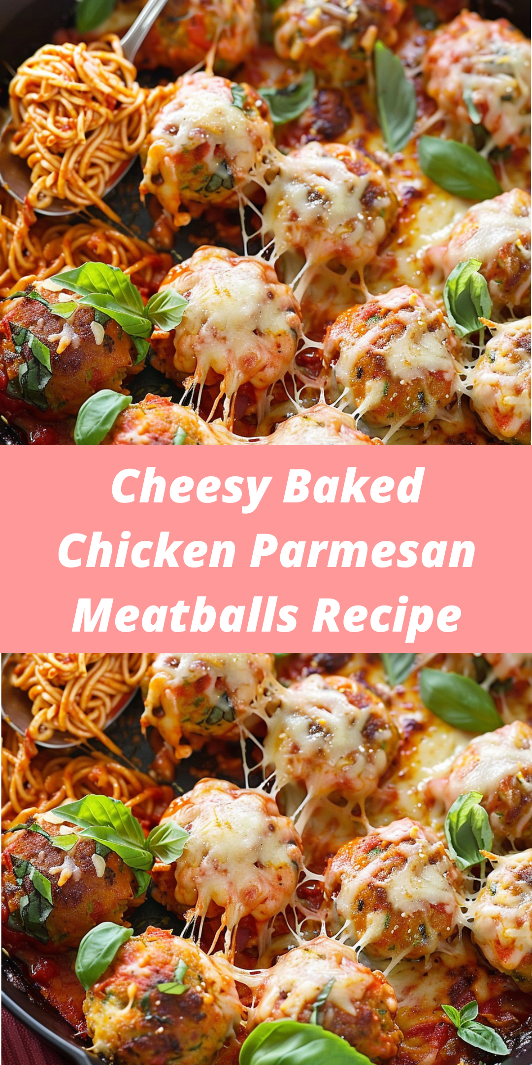 Cheesy Baked Chicken Parmesan Meatballs Recipe | TheFamilyCooking