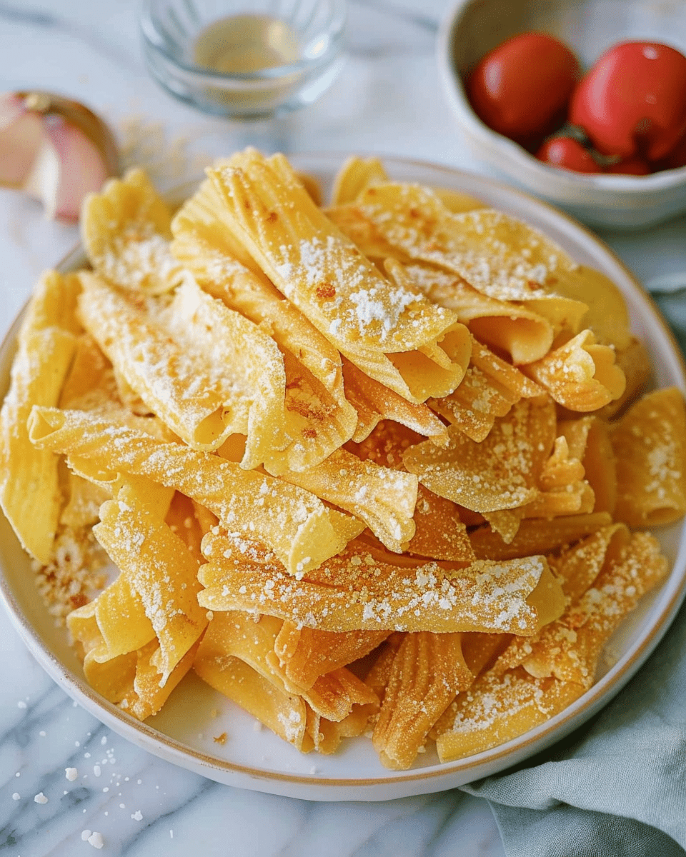 Pasta Chips | TheFamilyCooking