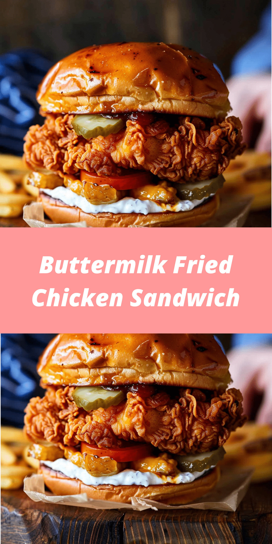 Buttermilk Fried Chicken Sandwich | TheFamilyCooking