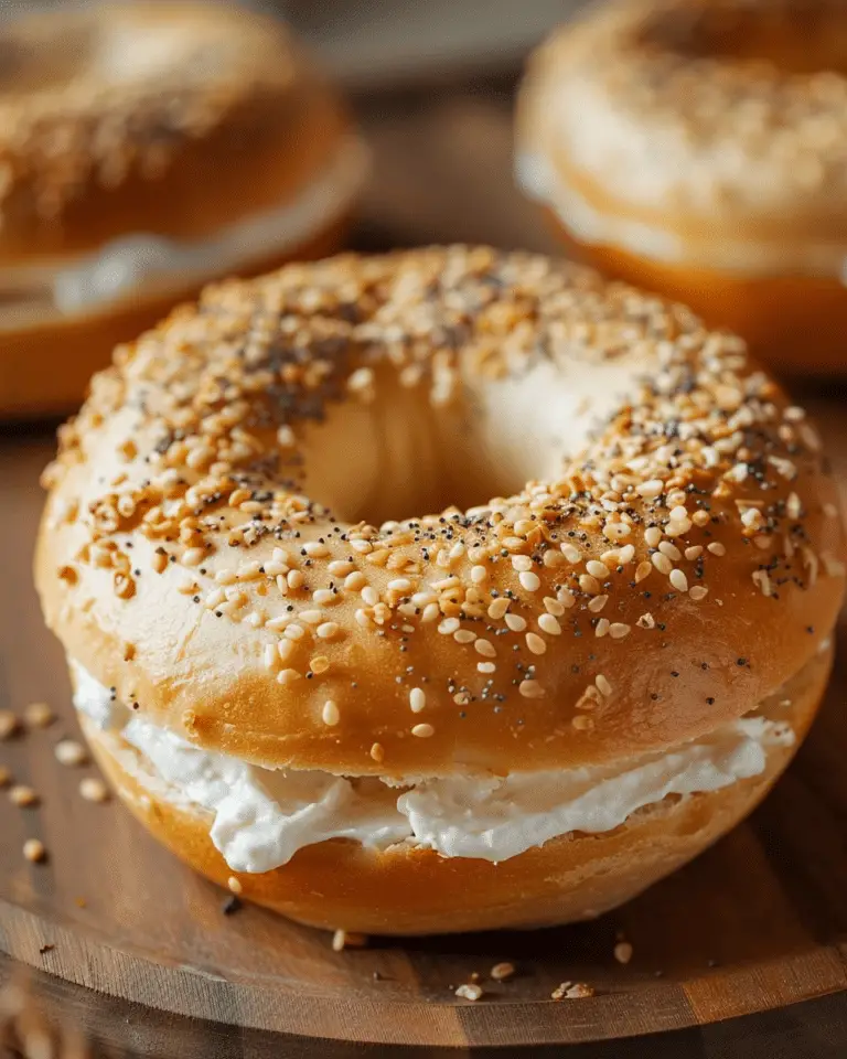 Bagel with Cream Cheese | TheFamilyCooking
