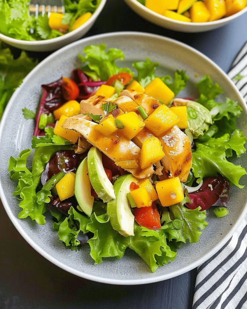 Chicken Mango Salad | TheFamilyCooking