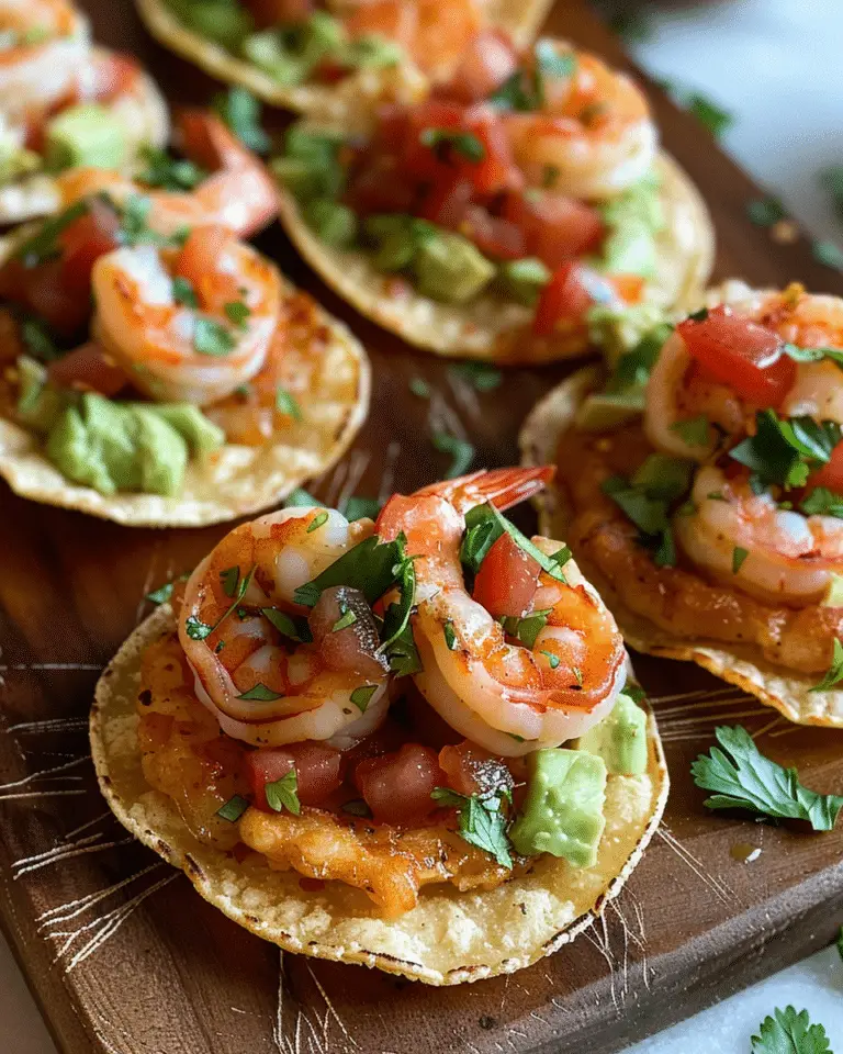 Mini Shrimp Tostadas | TheFamilyCooking